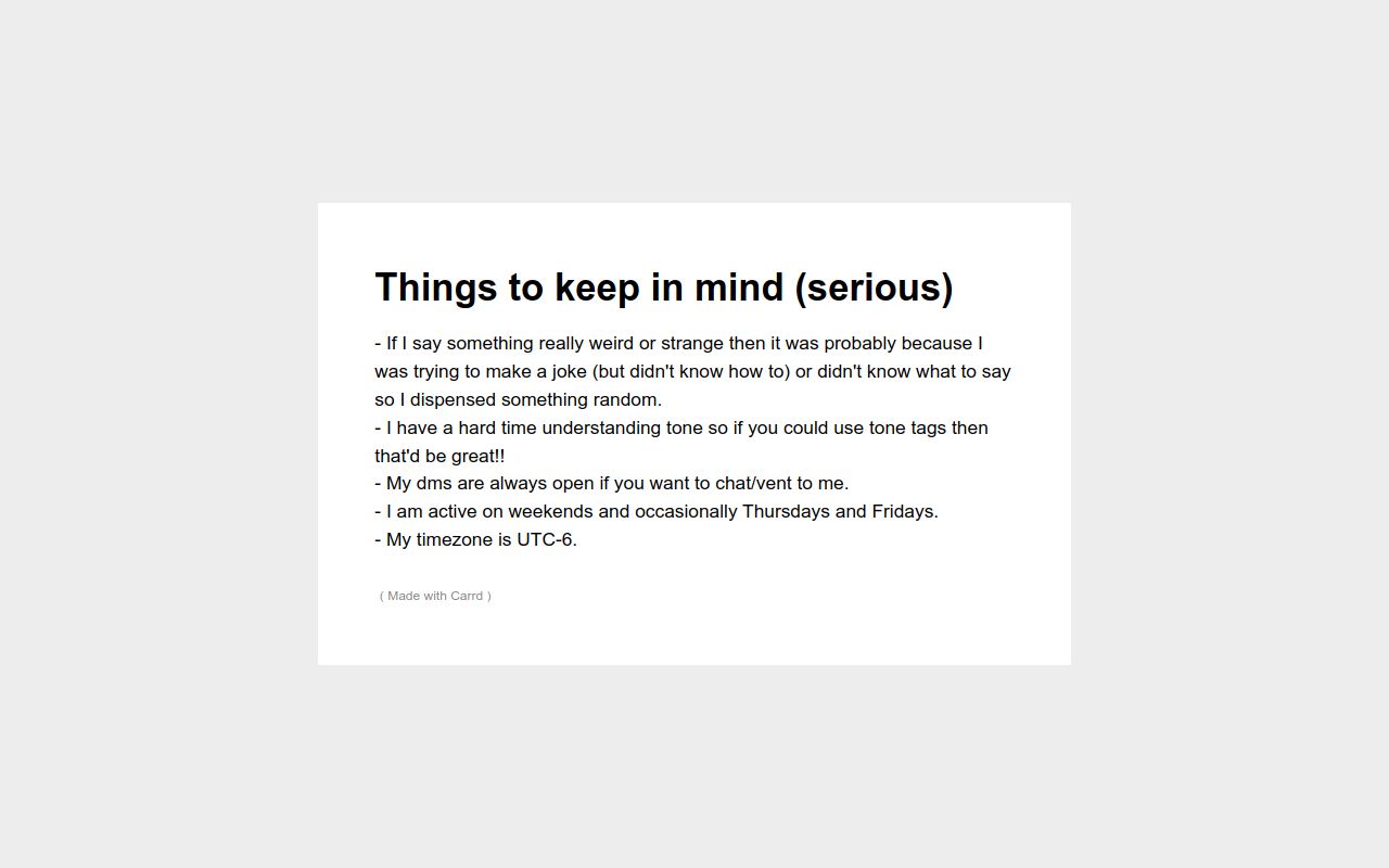 Omg things to keep in mind?!?